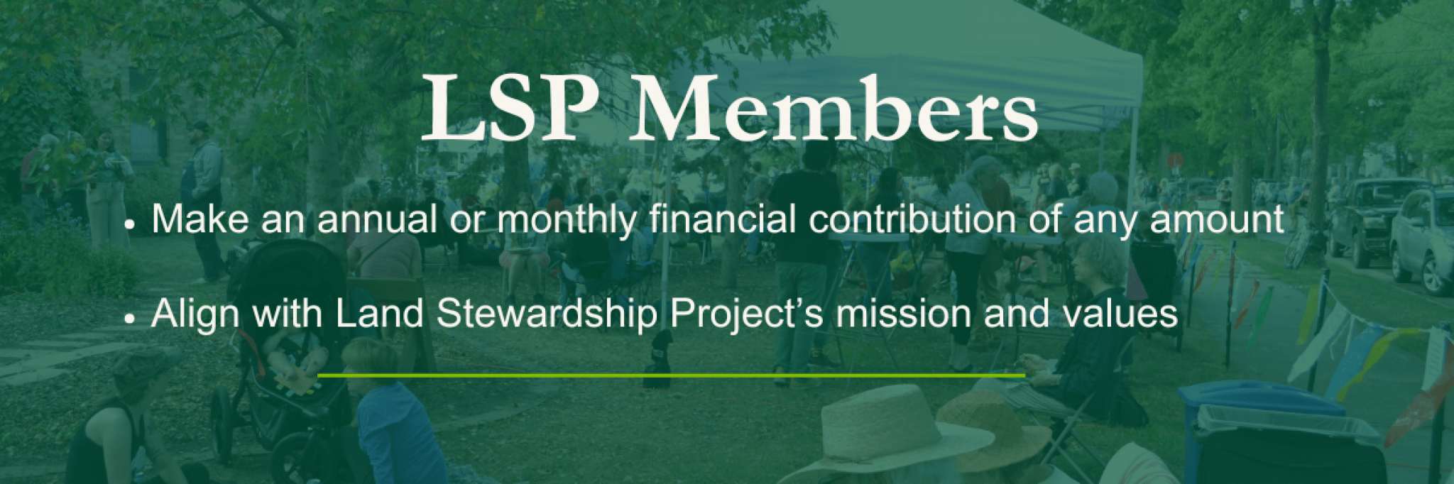 Your Membership Matters - Land Stewardship Project