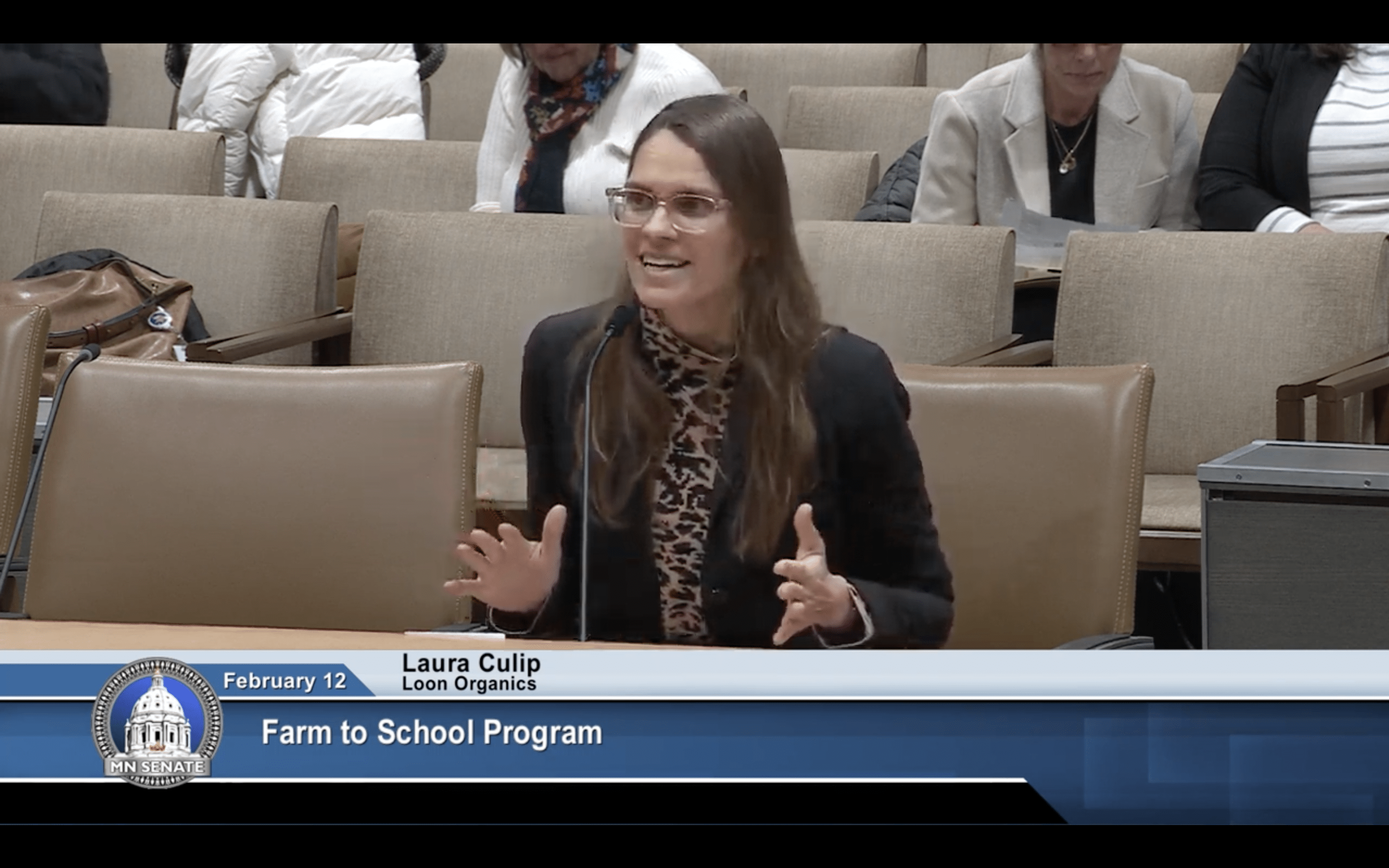 LSP Members Testify on Farm to School Funding - Land Stewardship Project